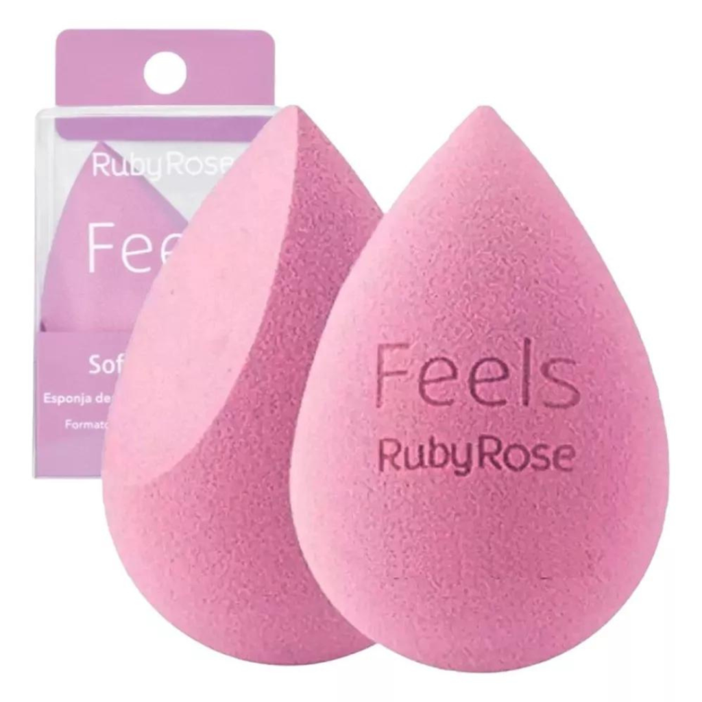 Esponja para Maquiagem Soft Blender Feels Ruby Rose – Loucas por Makes