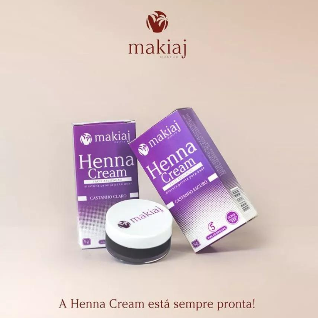 Henna Pronta Em Creme Sobrancelhas Makiaj – Loucas por Makes